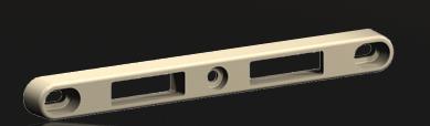 6-1/2" Length Roto Interlock Sliding Door Keeper with 5-5/8" Hole ...