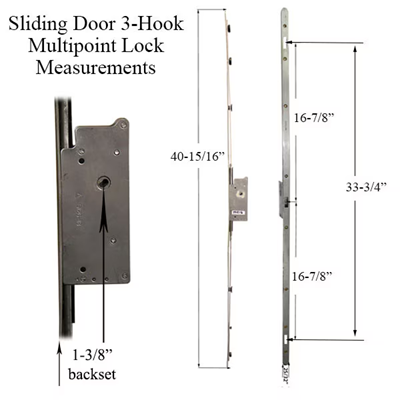 Stainless Steel Ashland Sliding Patio Door Multi Point Mortise Lock ...
