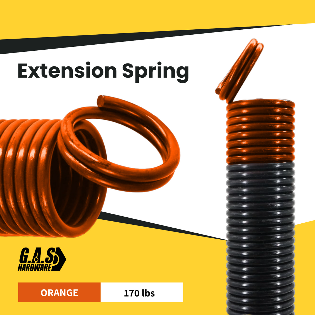 170 lb. Heavy-Duty Double-Looped Garage Door Extension Springs ...