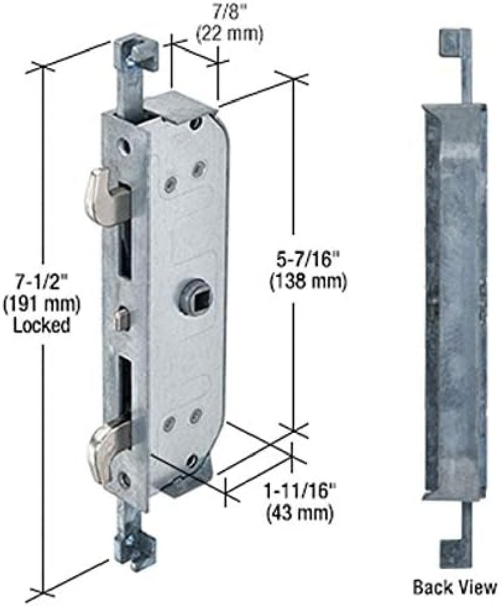 Sliding Patio Door Milgard Mortise Two Point Outward Hook Lock - DL-16 ...