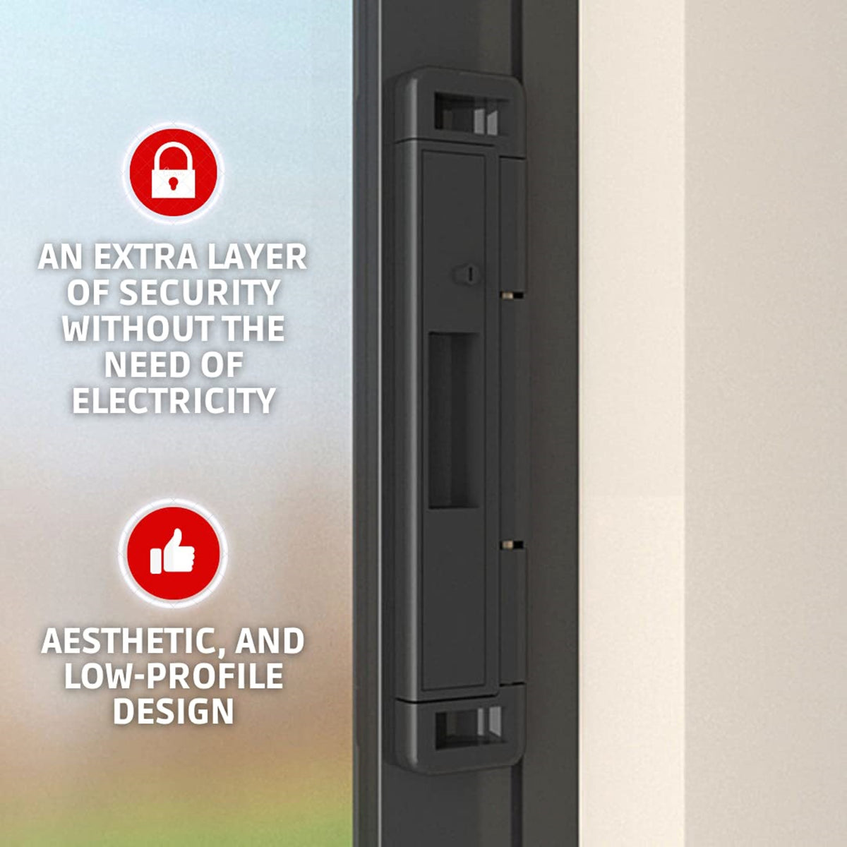 Black CAL Double Bolt Sliding Door Security Lock (DL-2BOLT-B) | Garage ...